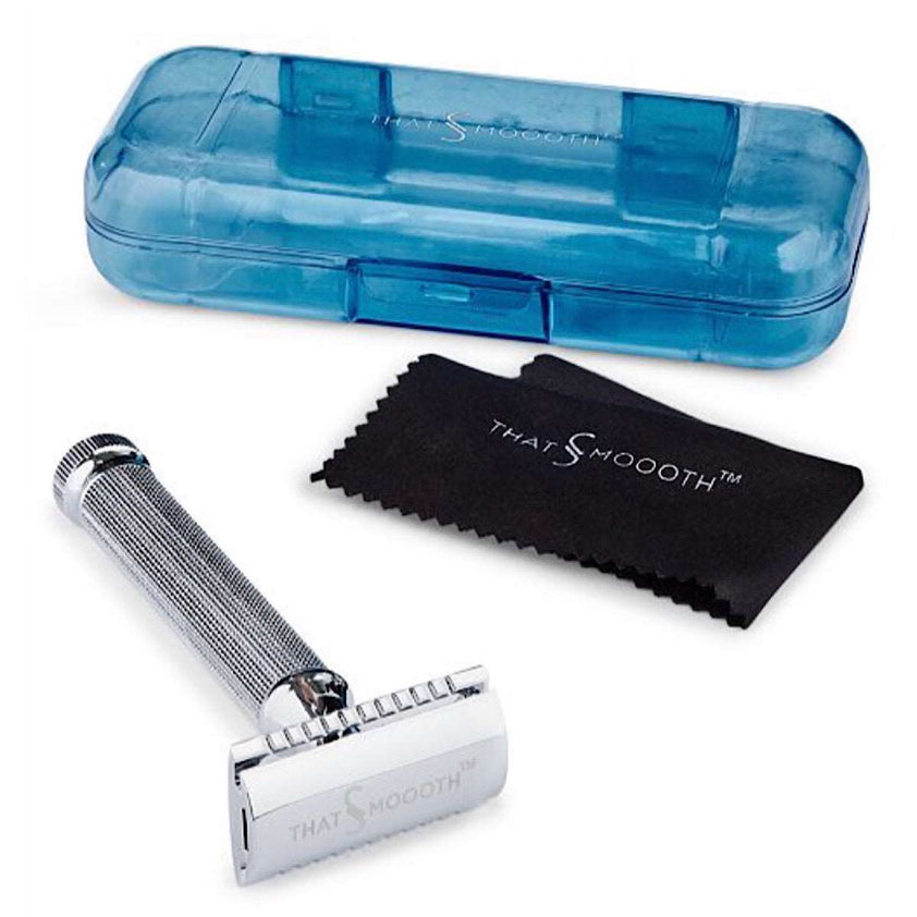 Classic Two-Piece Double Edge Safety Razor for Men of Color – ThatsSmoooth