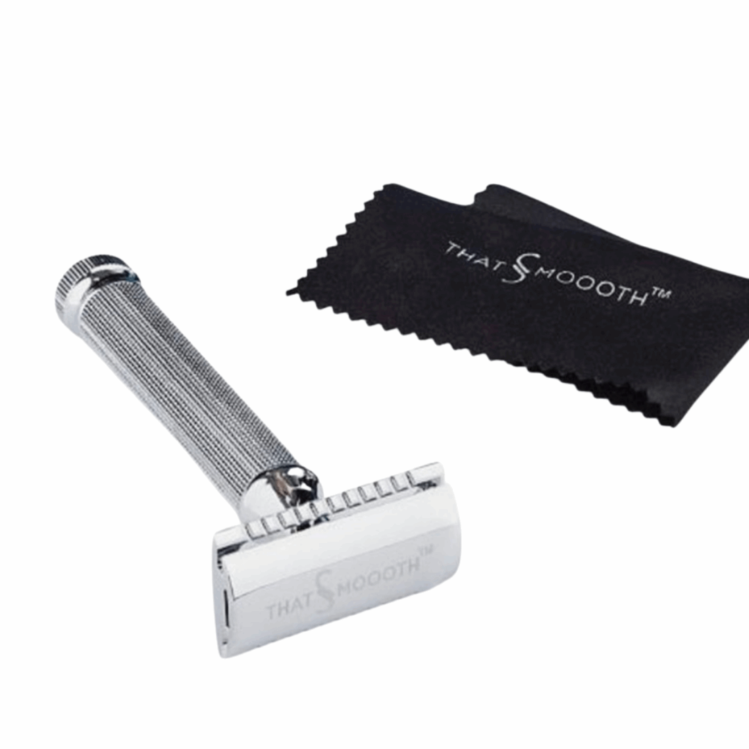 Classic Two-Piece Double Edge Safety Razor for Men of Color – ThatsSmoooth